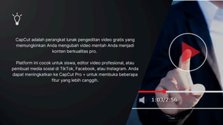 Materi dasar - dasar capcut untuk content creator pemula | PDF