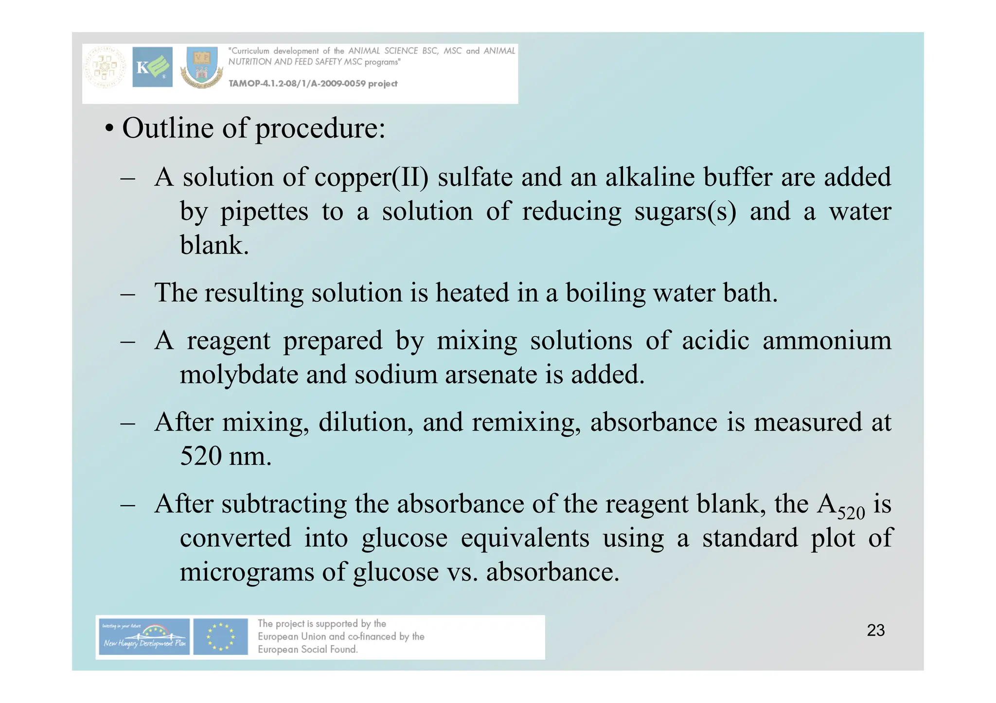 Carbohydrate Analysis simple starch and fiber | PPT