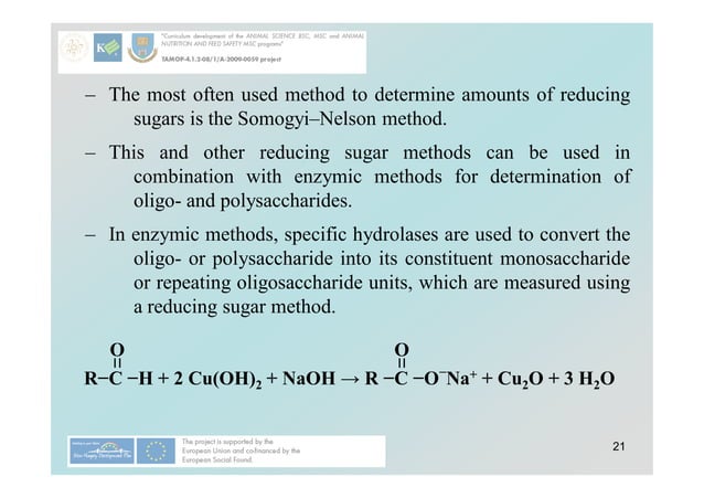 Carbohydrate Analysis simple starch and fiber | PPT