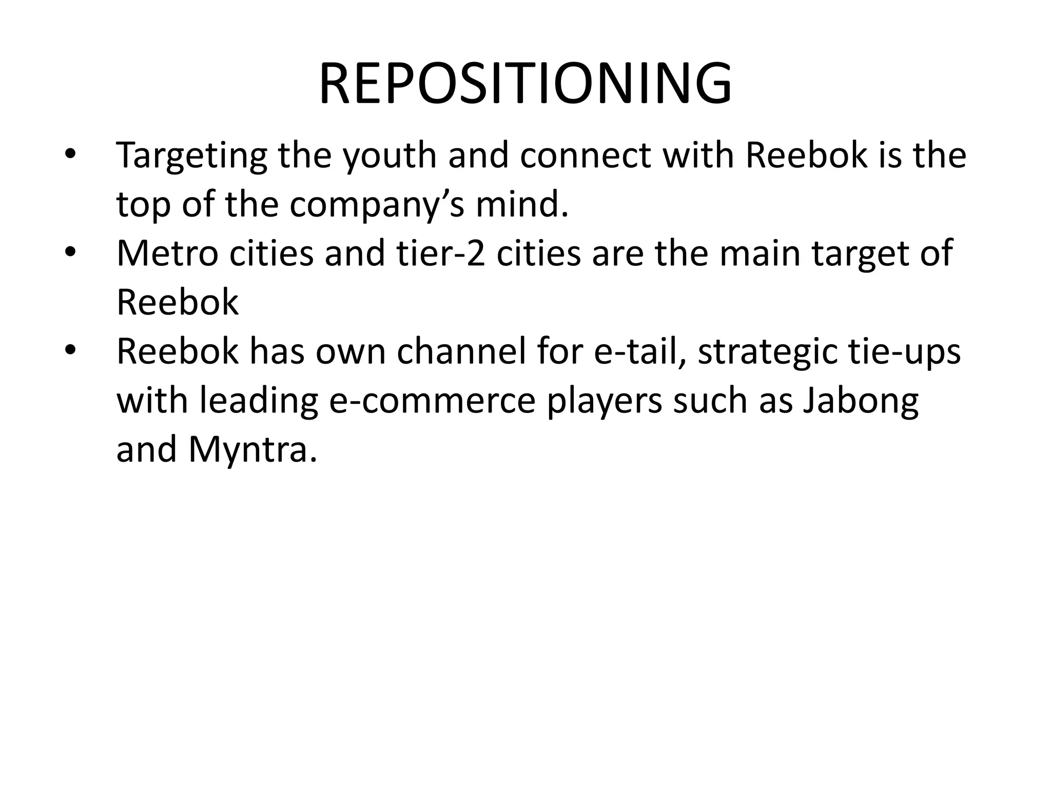 Presentation1 reebok | PPTX