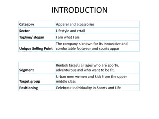 Presentation1 reebok | PPTX