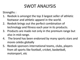 Presentation1 reebok | PPTX