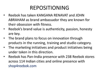 Presentation1 reebok | PPTX