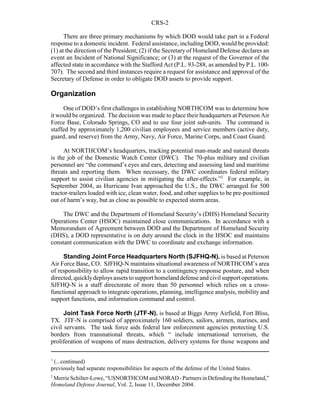 CRS Northern Command | PDF