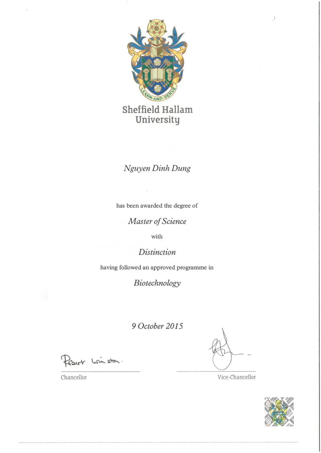 Master degree + Transcript | PDF