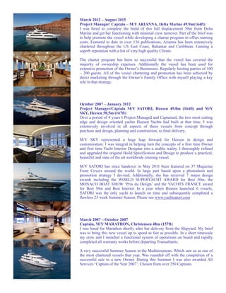 Captain Mark Lacey CV 2015 | PDF | Cruises | Travel Type