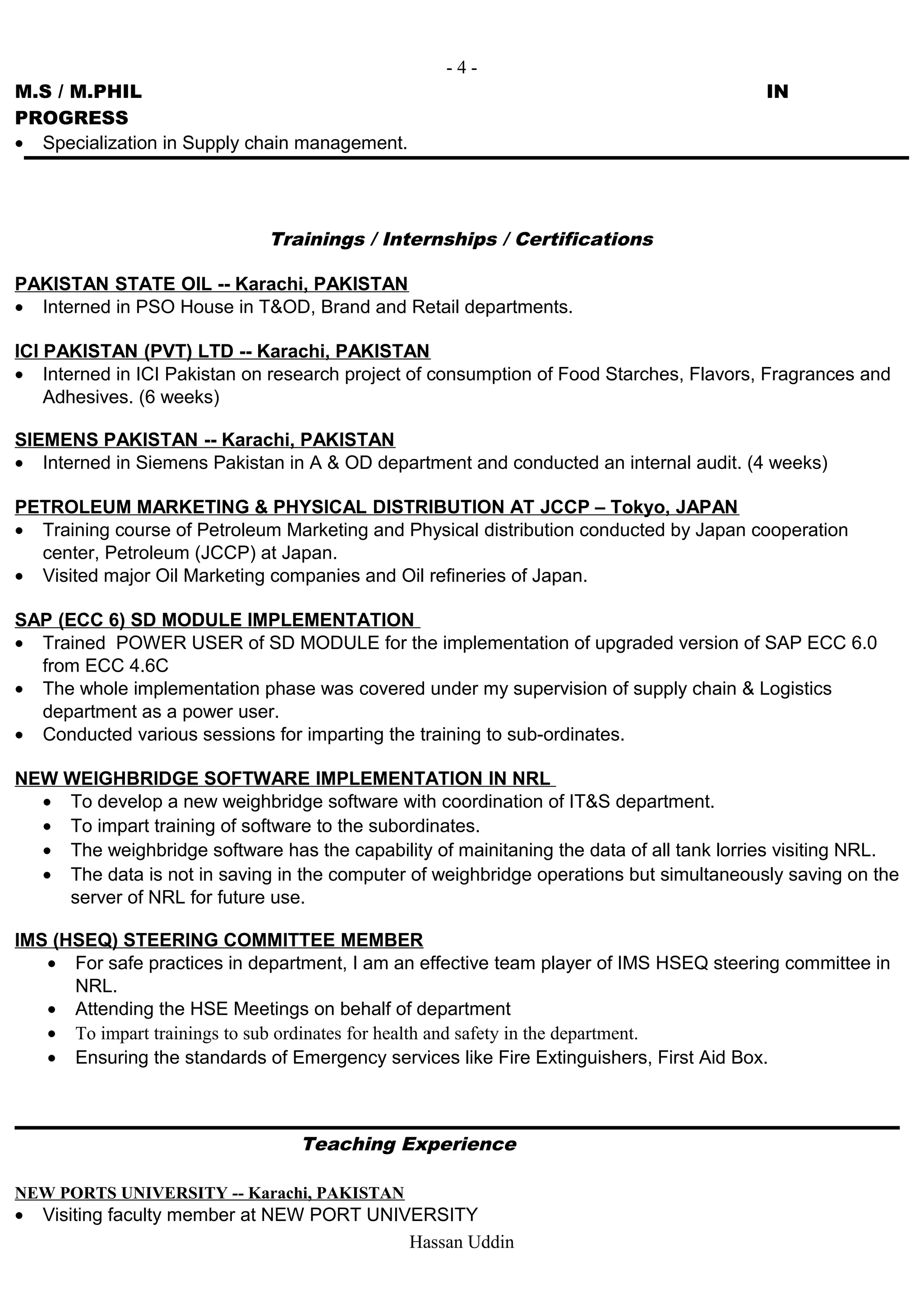 Hassan CV 2016 | PDF