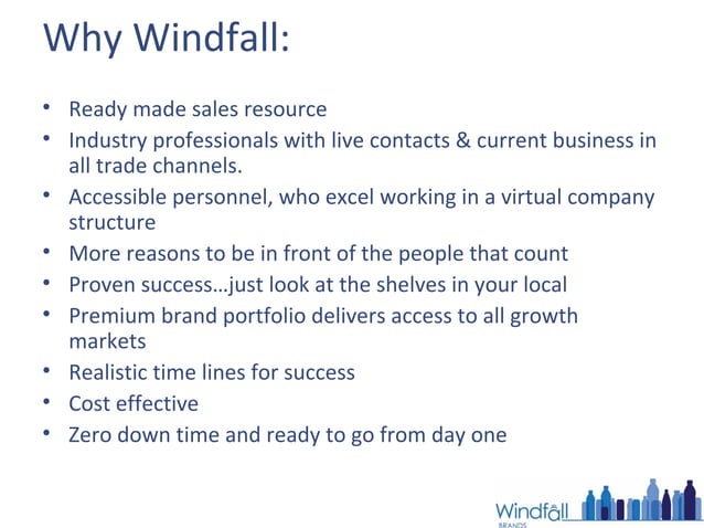 Windfall Presentation Aug 2015 NK | PPT