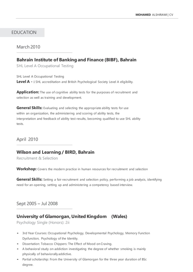Mohammed Alshirawi.Resume | PDF