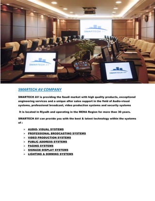 Smartech AV Final PDF | PDF