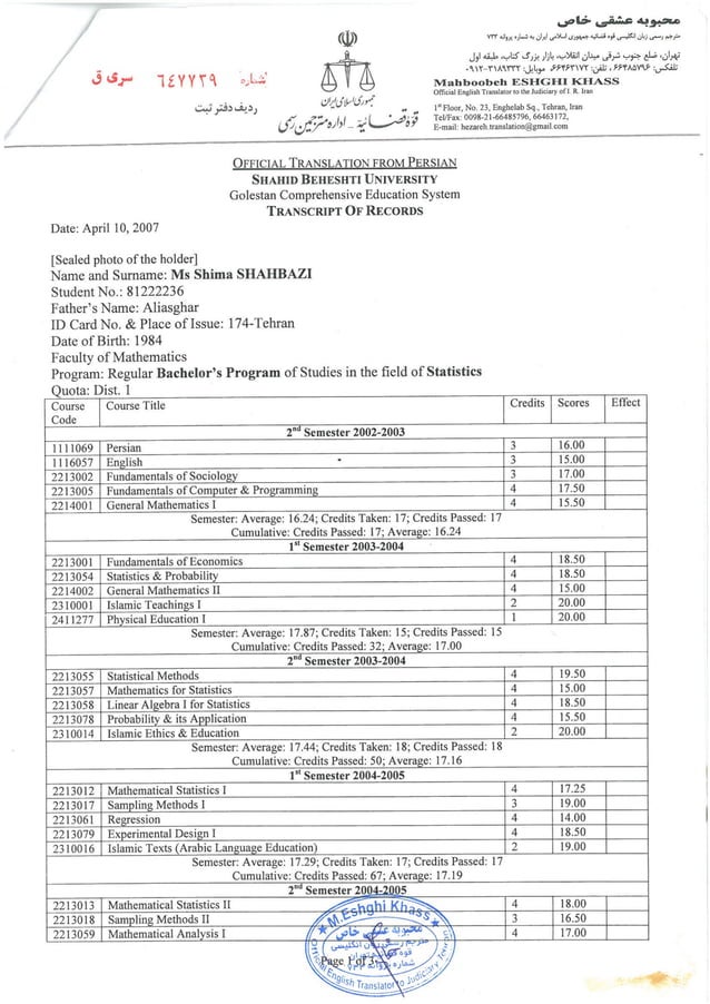 Bachelor documents | PDF
