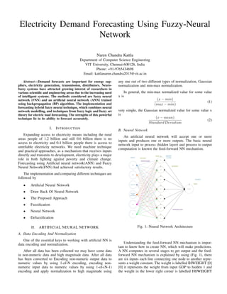 Electricity Demand Forecasting Using Fuzzy-Neural Network | PDF