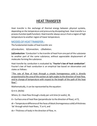 HEAT TRANSFER | DOCX | Physics | Science