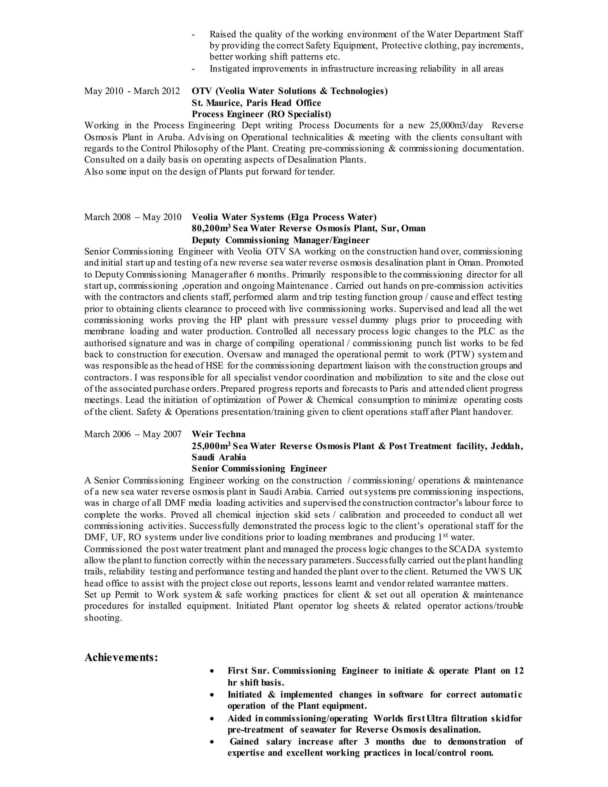 C J Clement CV | DOCX