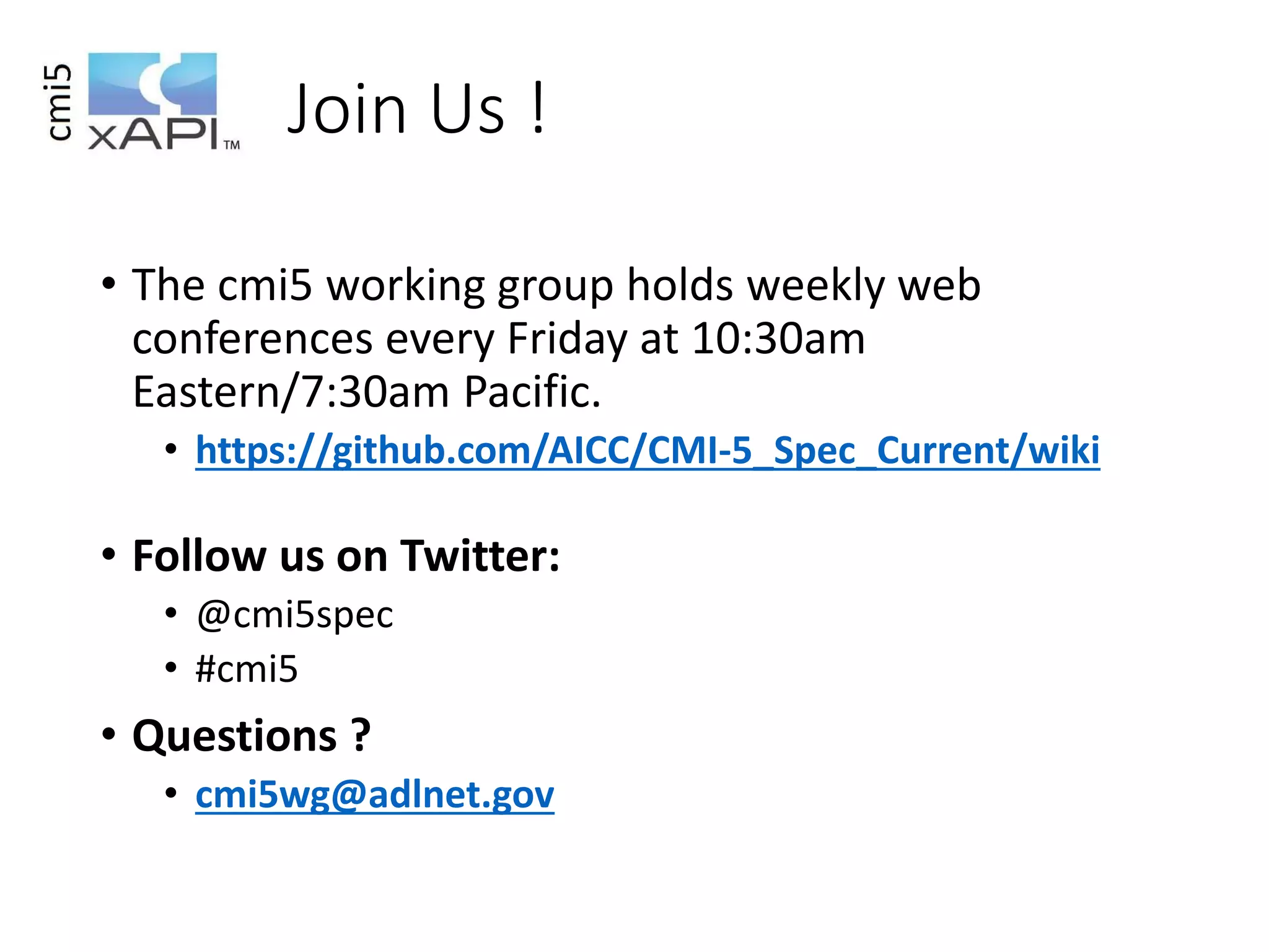 cmi5-xapi-camp | PPTX