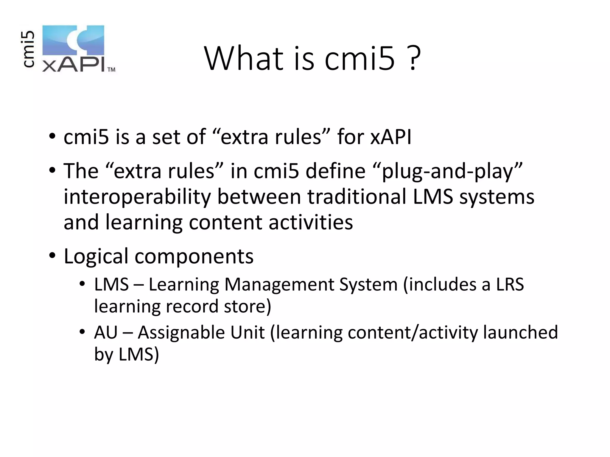 cmi5-xapi-camp | PPTX