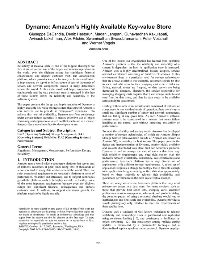 amazon-dynamo-sosp2007 | PDF