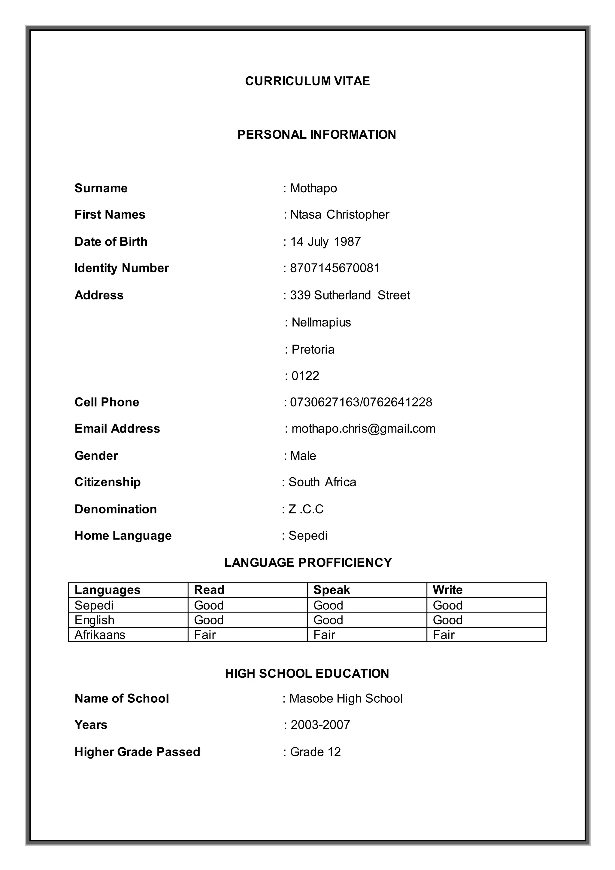 CURRICULUM VITAE (1) | DOCX