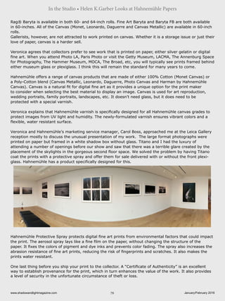 Helen K. Garber interviews Hahnemühle Paper Representative, Veronica ...