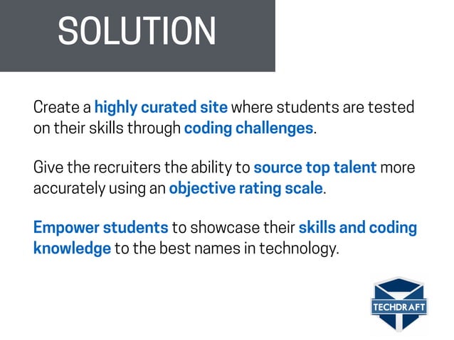 TECHDRAFT PRESENTATION | PPT