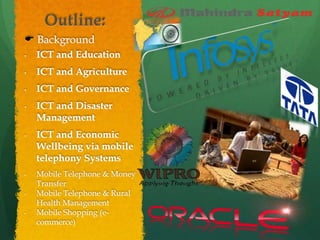 The role of ICT in India | PPTX