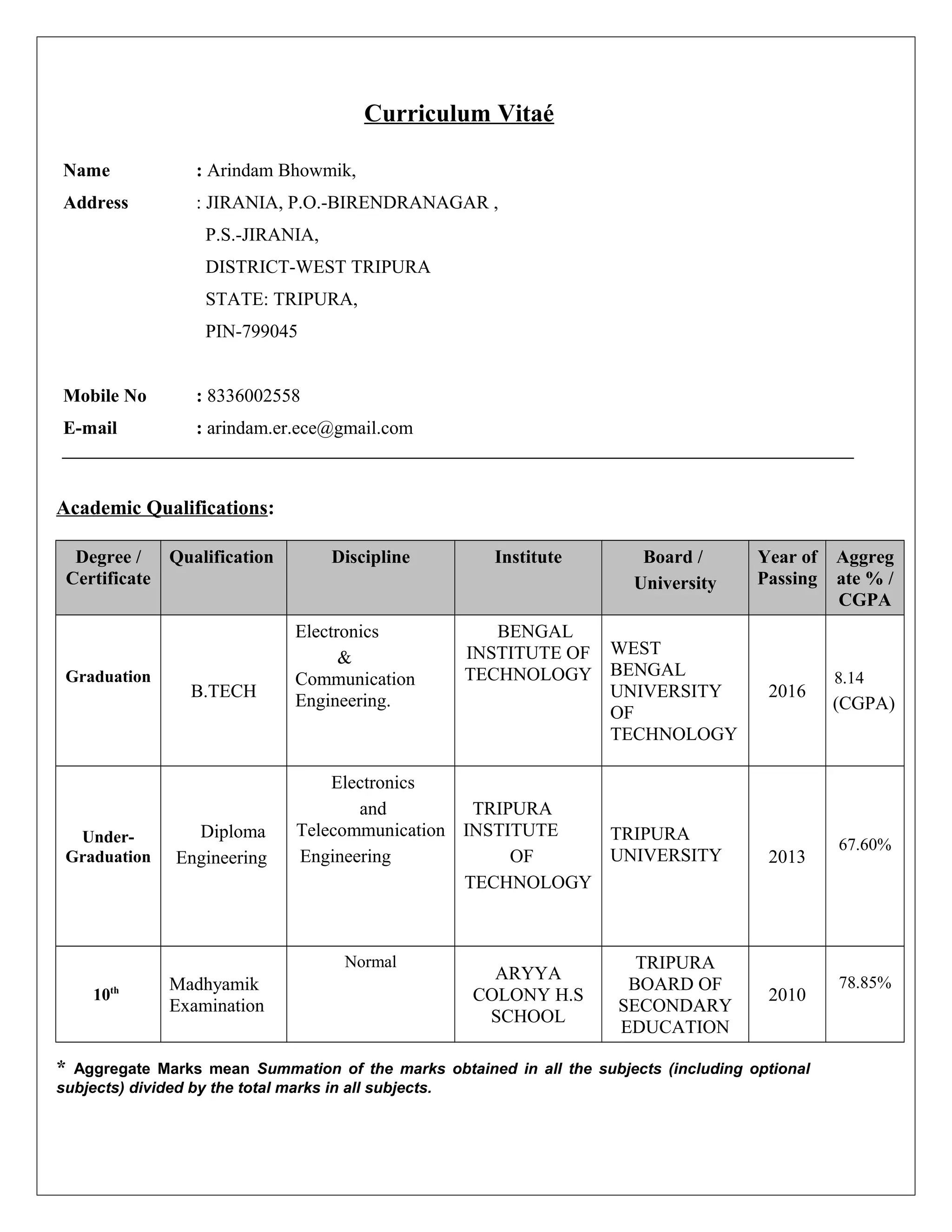 my final CV 3pg | PDF | Free Download
