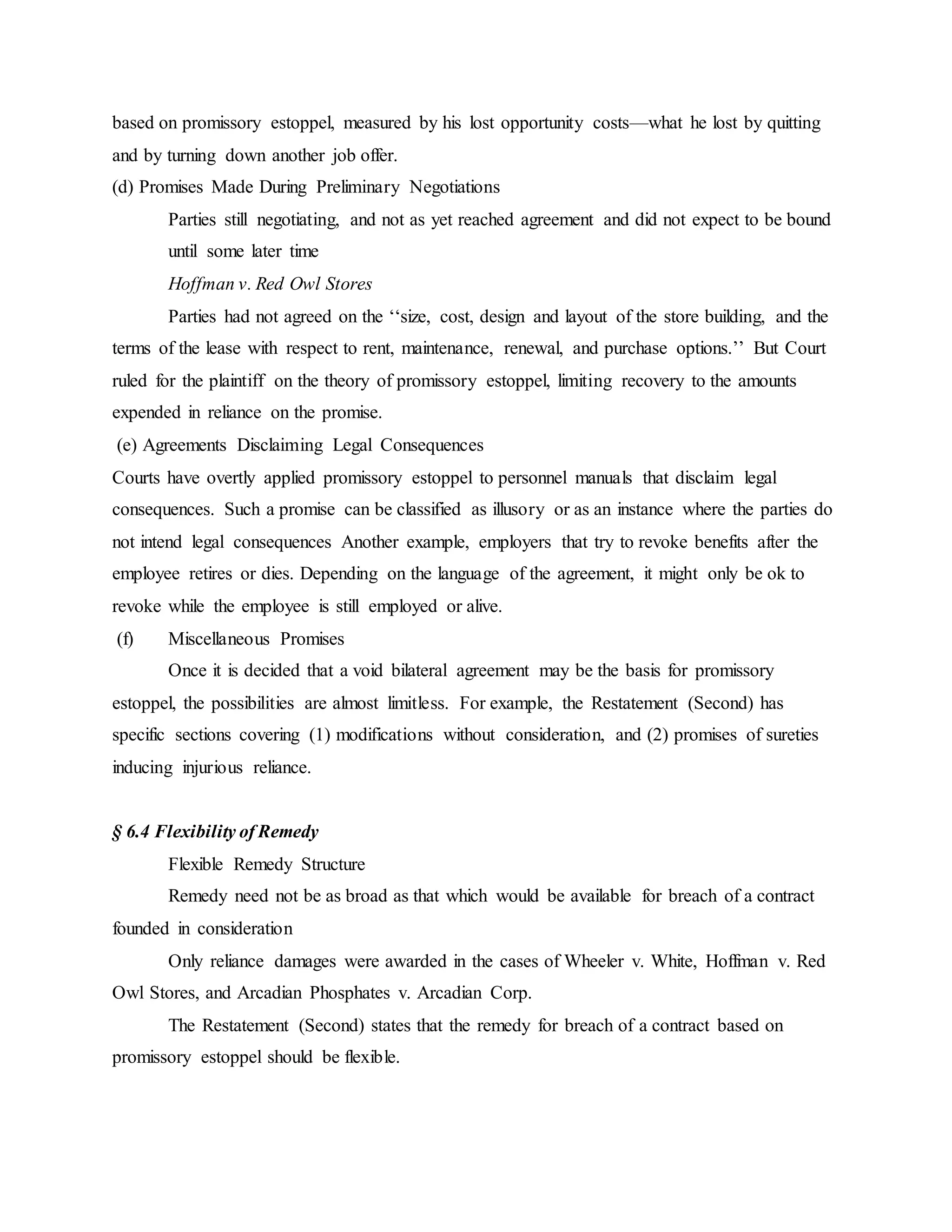 Contracts Law Module 8 Outline | PDF