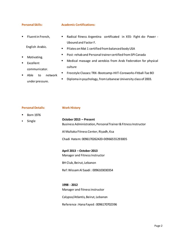 Dina's CV | DOCX