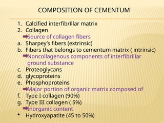 4 CEMENTUM, types of cementum, classification .pptx