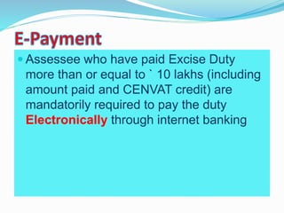 4 central excise procedures | PPT