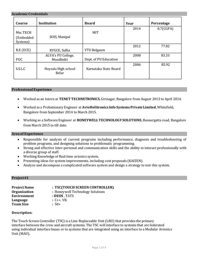 Dinesh_Engineer_Honeywell | PDF