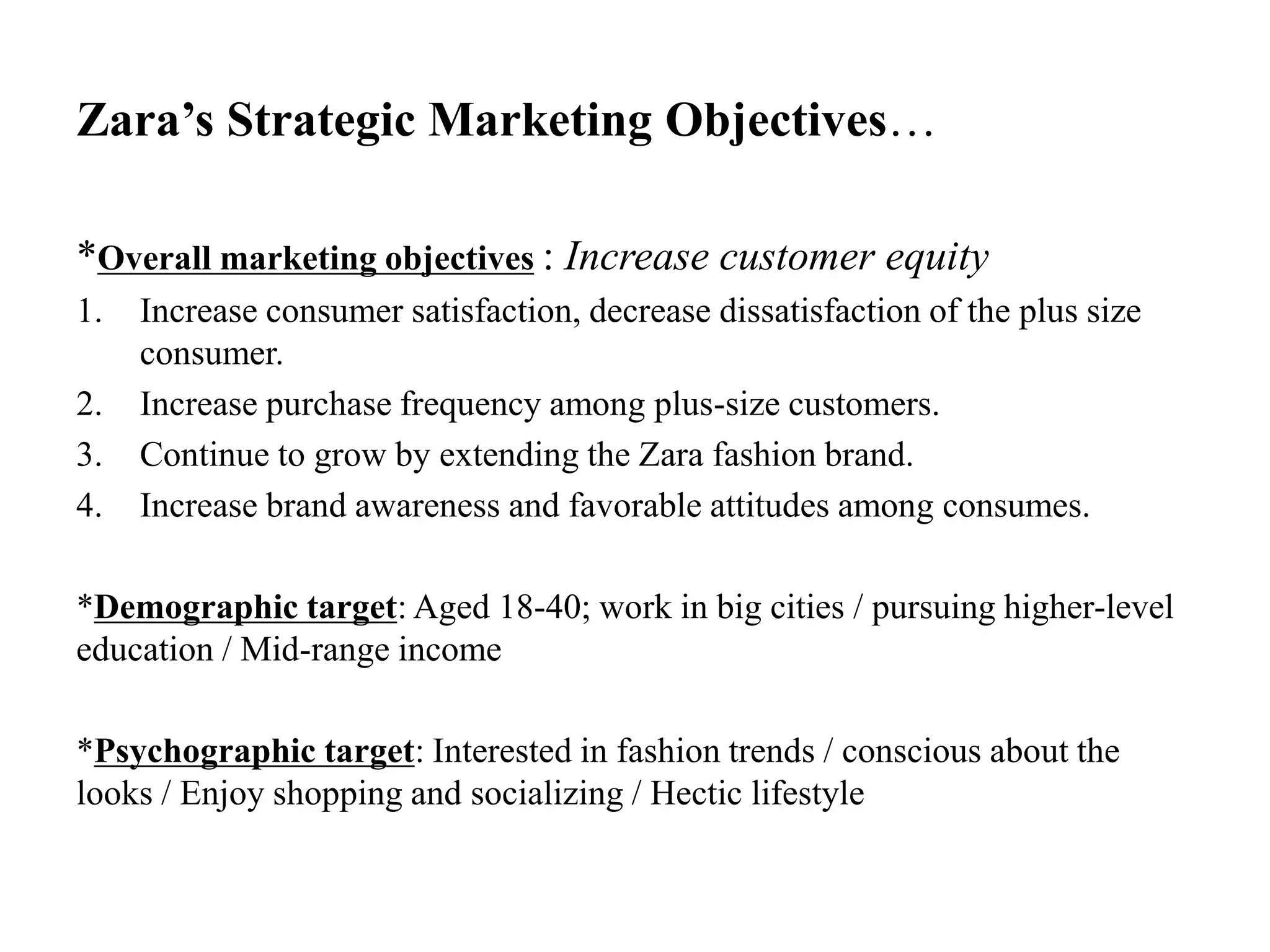 Final Zara Marketing Strategy !! | PPTX