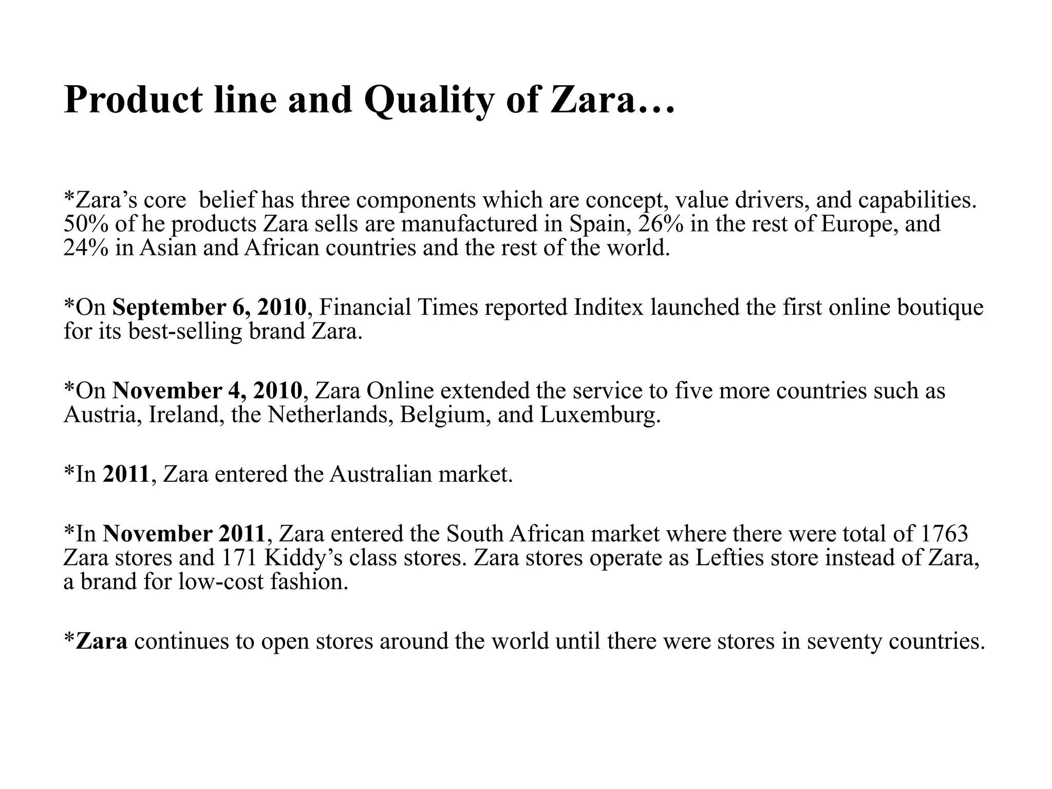Final Zara Marketing Strategy !! | PPTX