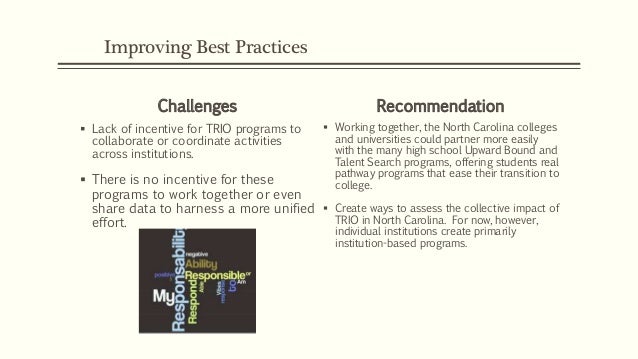 TRIO Programs Best Practices