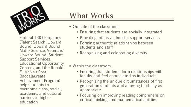 TRIO Programs Best Practices