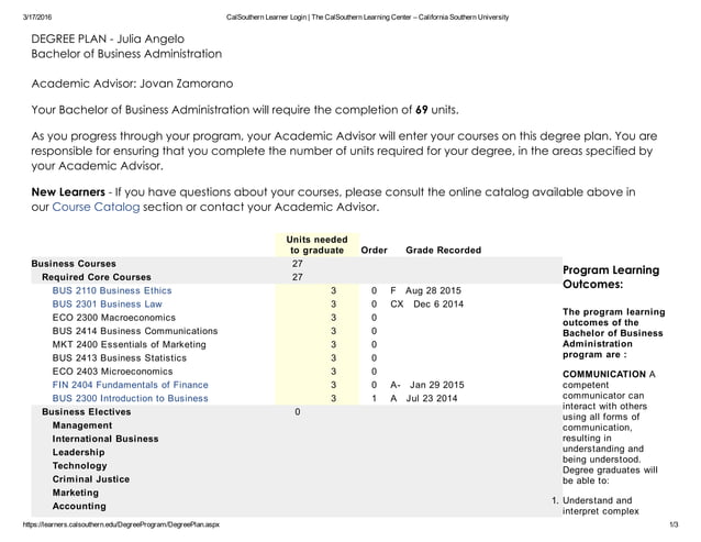 CalSouthern Learner Login _ The CalSouthern Learning Center ...