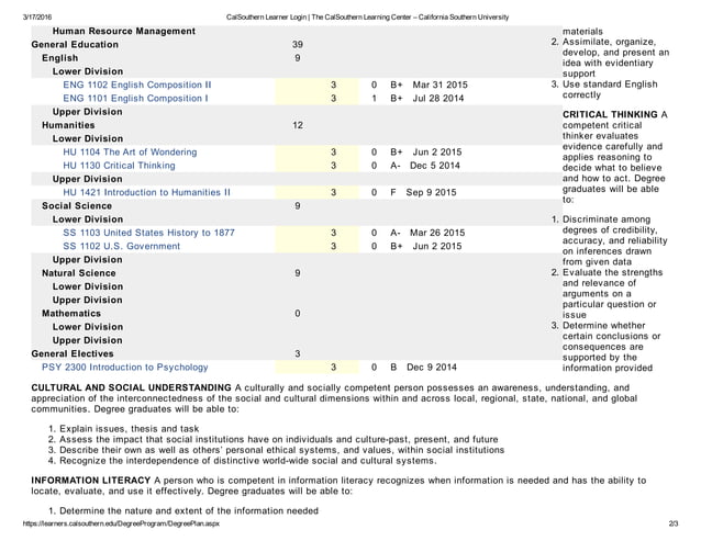 CalSouthern Learner Login _ The CalSouthern Learning Center ...