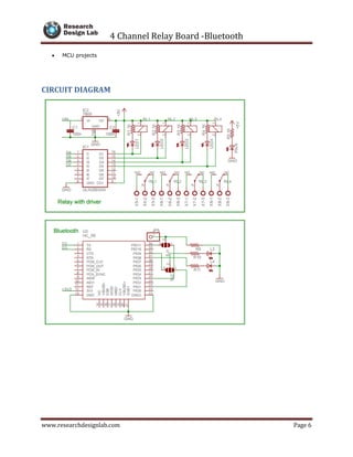 4 Channel Relay Board 5V-Bluetooth Compatible for Arduino | PDF