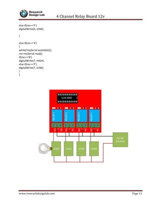 4 Channel Relay Board 12V-Compatible for Arduino | PDF