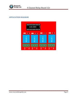 4 Channel Relay Board 12V-Compatible for Arduino | PDF