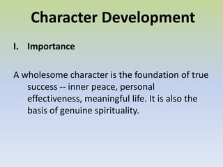 4 Character Development | PPSX | Spirituality | Religion & Spirituality