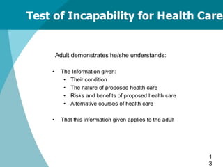 Health Care Consent, Aging and Dementia: Mapping Law and Practice in BC ...