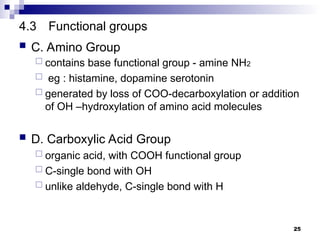Chapter 4 Food Chemistry Functional Group and Water | PPT