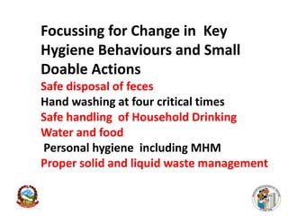 Hygiene and Sanitation Behaviour Change efforts in vulnerable ...