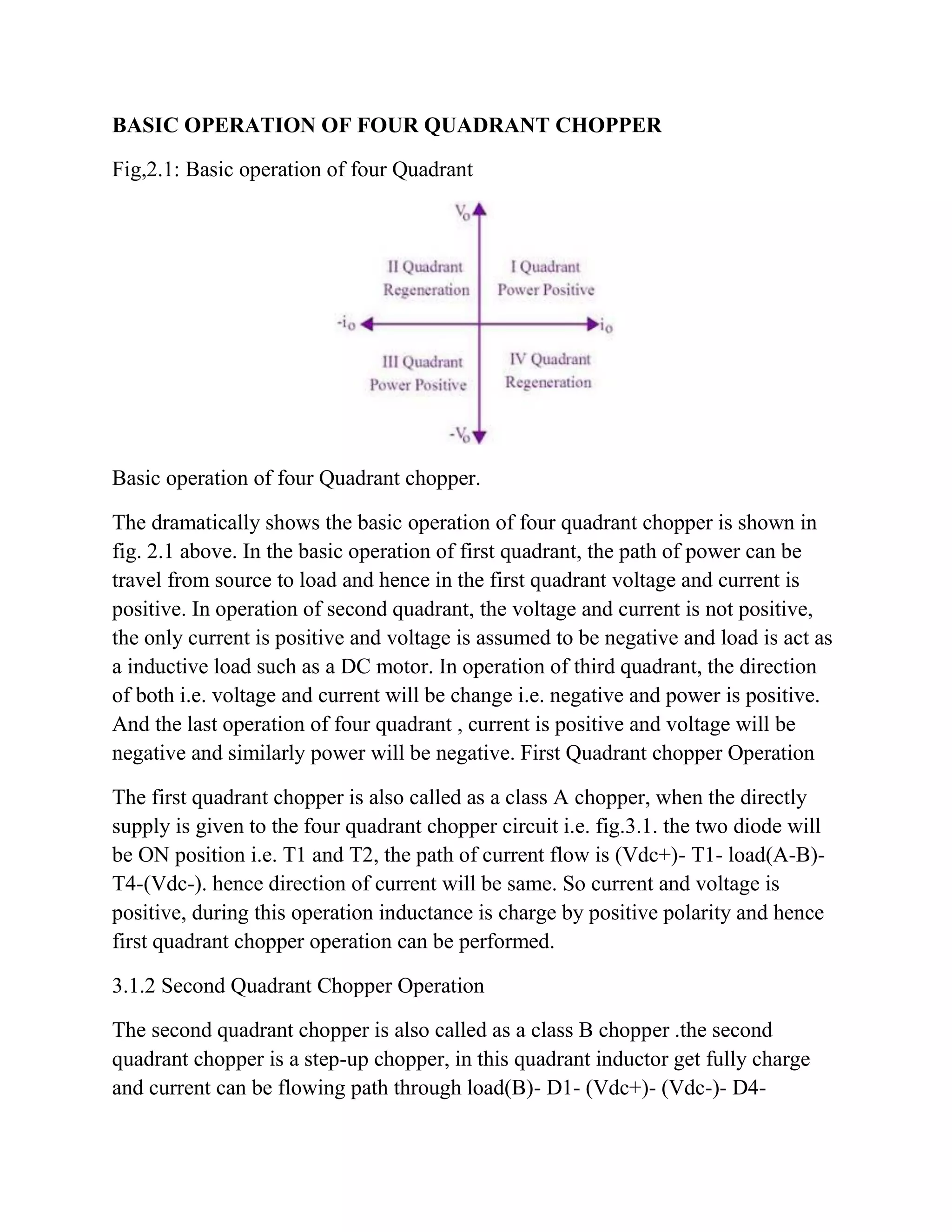 Matlab Simulation On Speed Control Of Four Quadrant Dc Drive Using Chopper Pdf