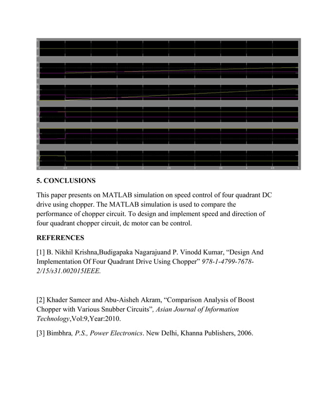 Matlab Simulation On Speed Control Of Four Quadrant Dc Drive Using Chopper Pdf Radio Control