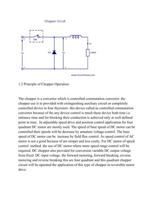 Solved Q1: The Circuit Shown Below Is A 2-quadrant Chopper, 42% OFF
