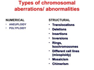 Structural Chromosomal Abnormalities