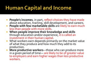 4c human capital and income | PPT