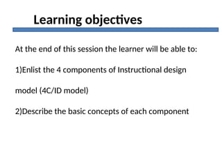 4CID model in medical education/information | PPT